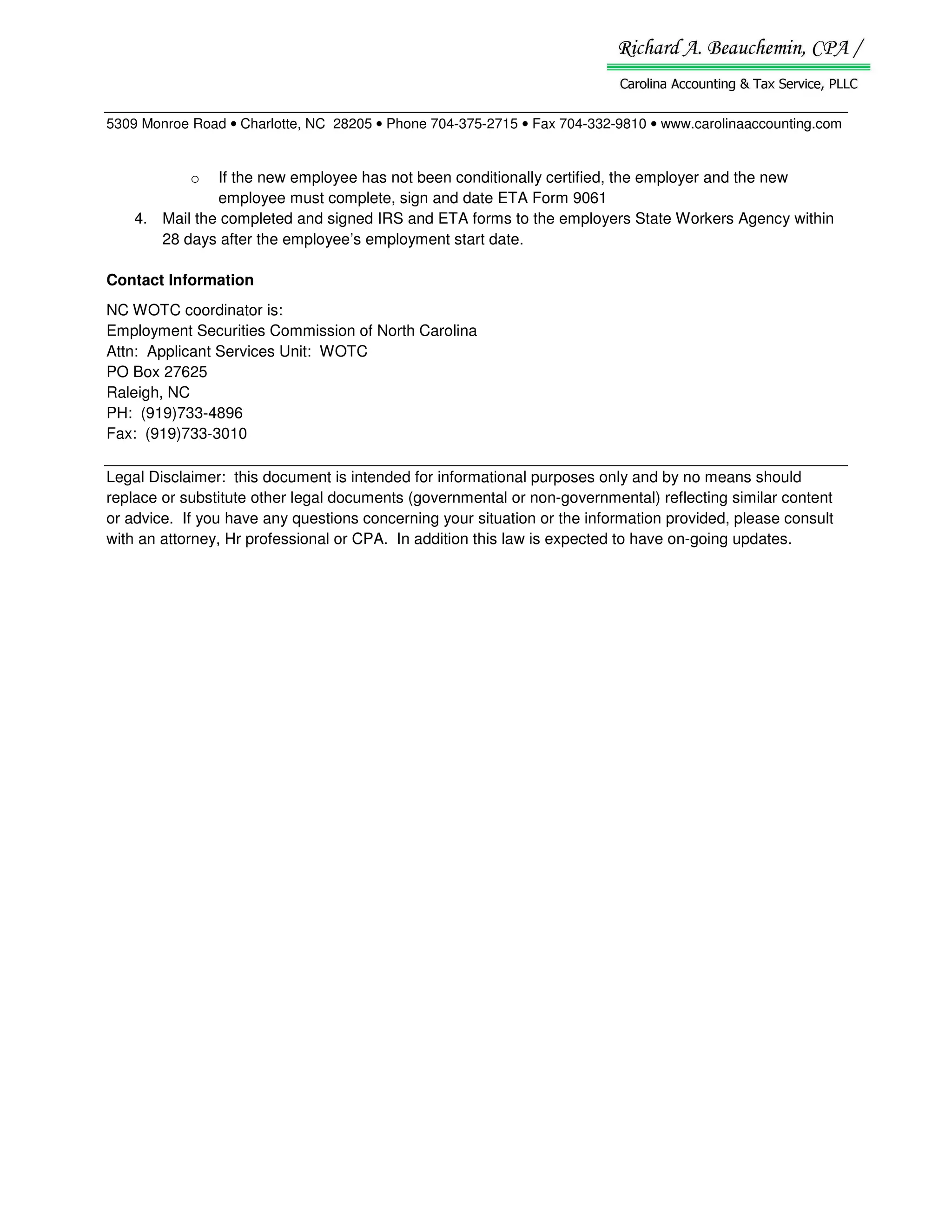 Work Opportunity Tax Credit Guide | PDF | Government Support and ...