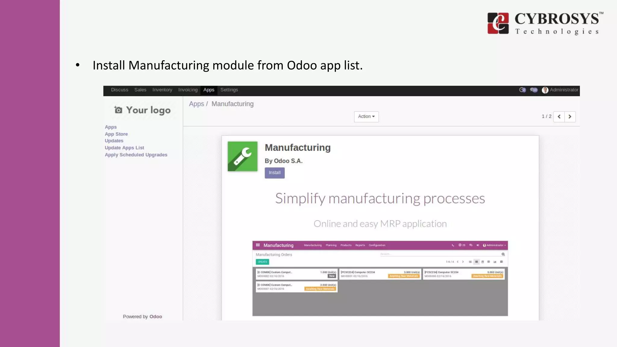 Work order messages in odoo mrp | PPT