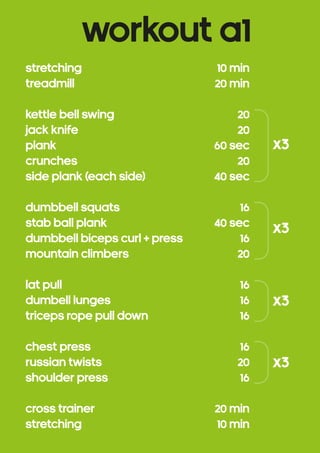 Workout Chart For Beginners