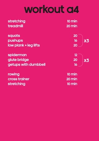 Workout Chart For Beginners