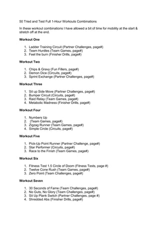 Workout creations | DOCX