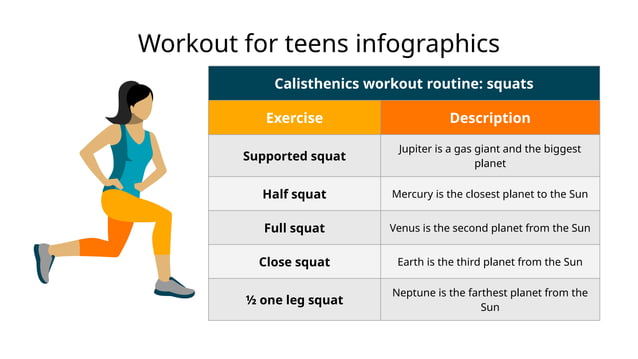 Workout for Teens Infographics by Slidesgo.pptx