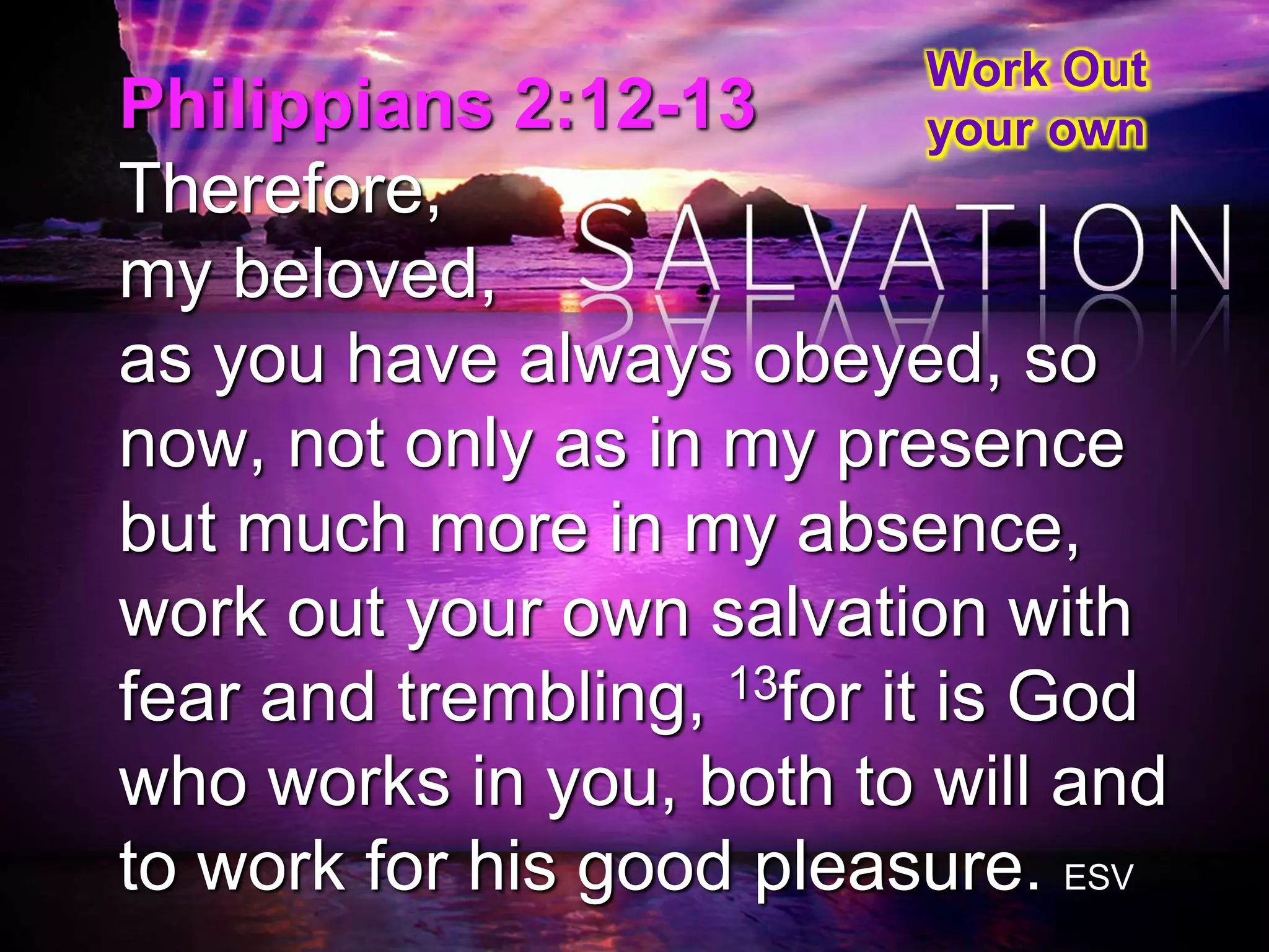 Work Out Your Salvation | PPTX