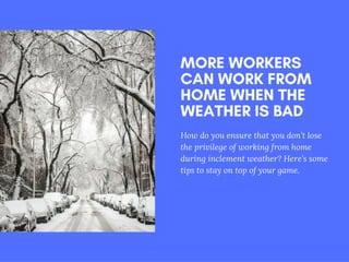 Working at Home in Inclement Weather | PDF