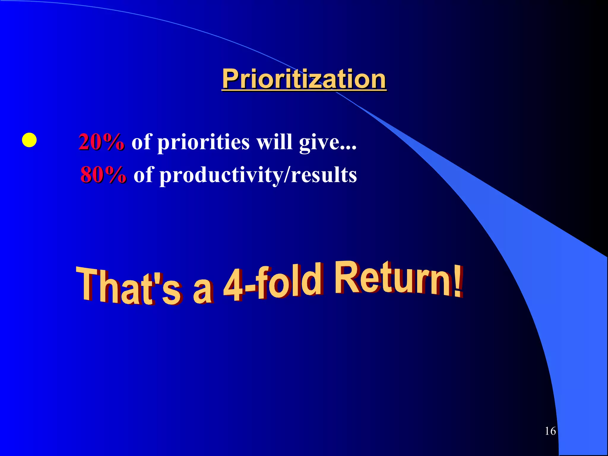 Work Performance & Prioritization | PPT