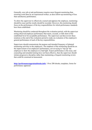 Work performance review | PDF