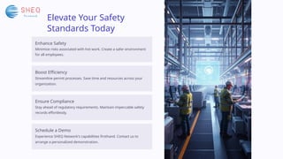 Hot Work Permit Management Software – SHEQ Network | PPT