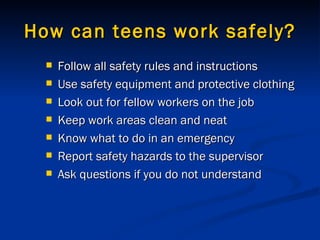 Youth Employment Workshop | PPT