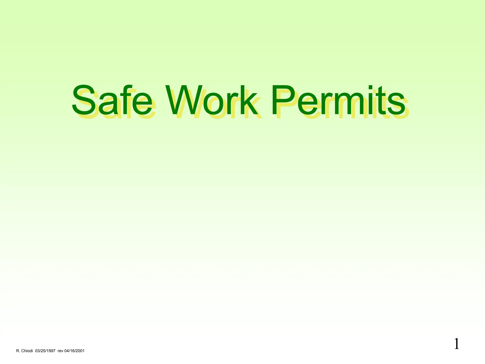 WORK PERMITS.ppt | PPT