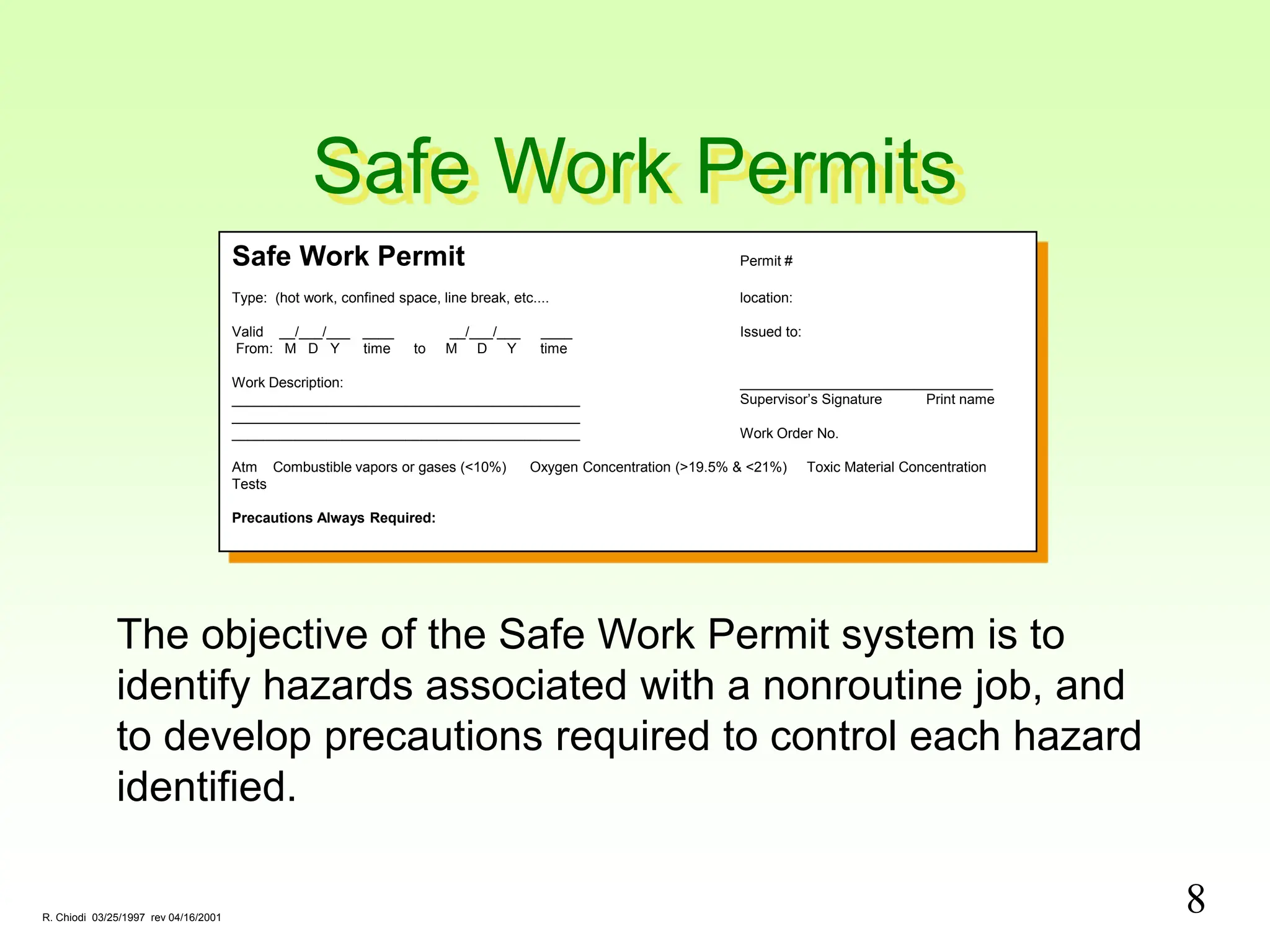 WORK PERMITS.ppt | PPT