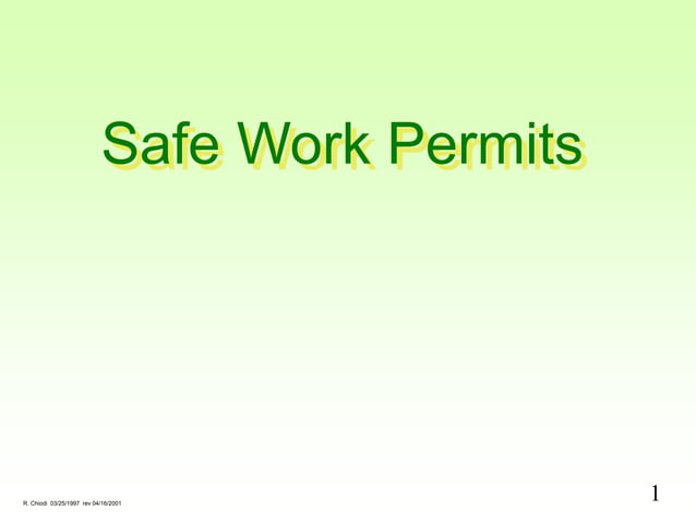 WORK PERMITS.ppt | PPT