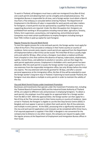 Work Permits and Visas in ASEAN Countries | PDF