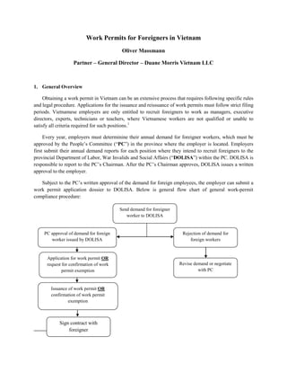 Vietnam _Work Permits for Foreigners in Vietnam | PDF