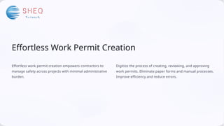 Permit to Work Software and Solutions for Contractor Safety | PPTX