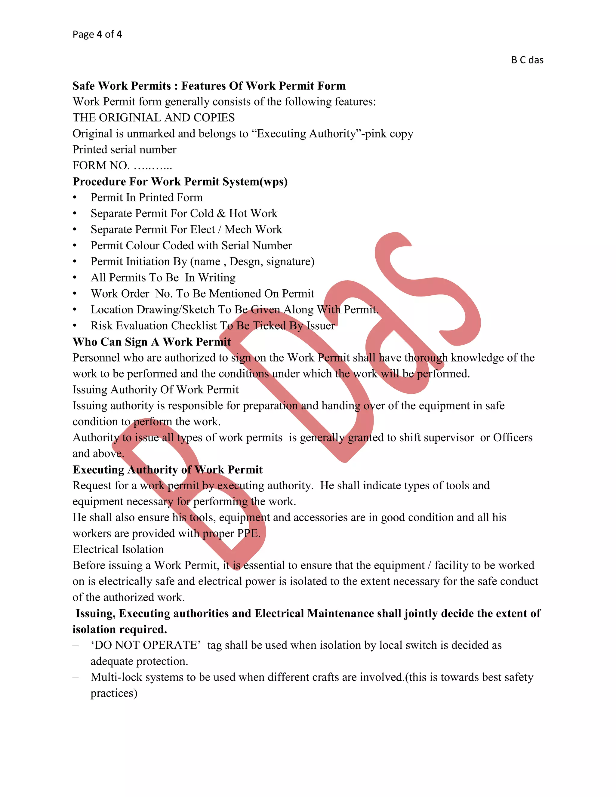 Work permit system | PDF