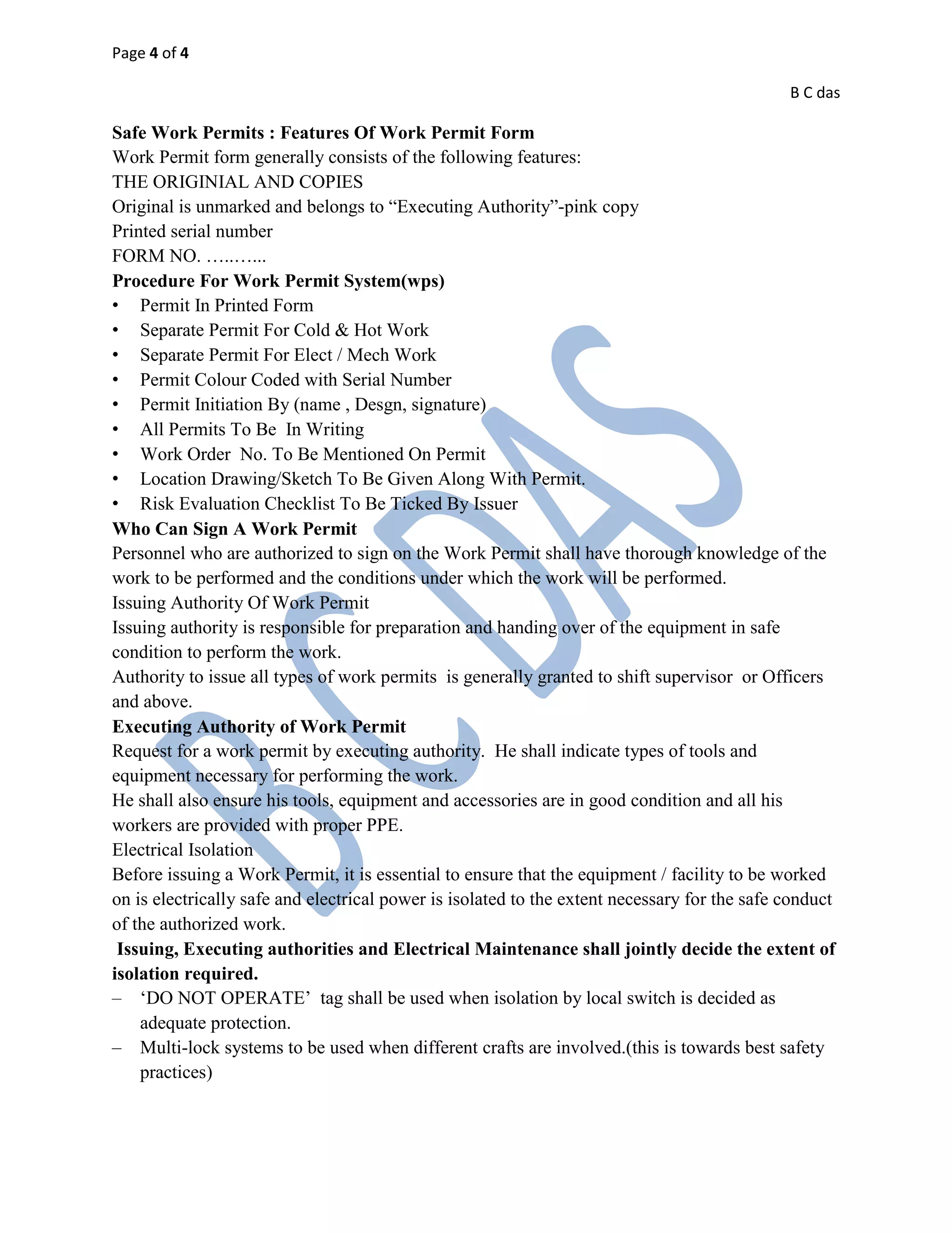 Work permit system | PDF