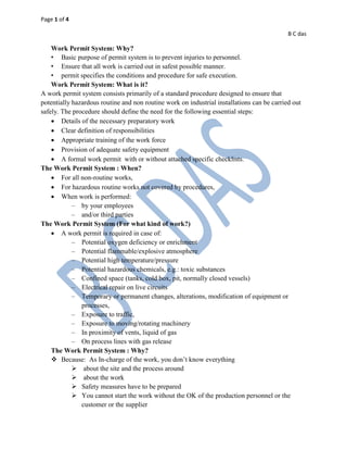 Work permit system | PDF | Indoor Environmental Quality | Home & Garden