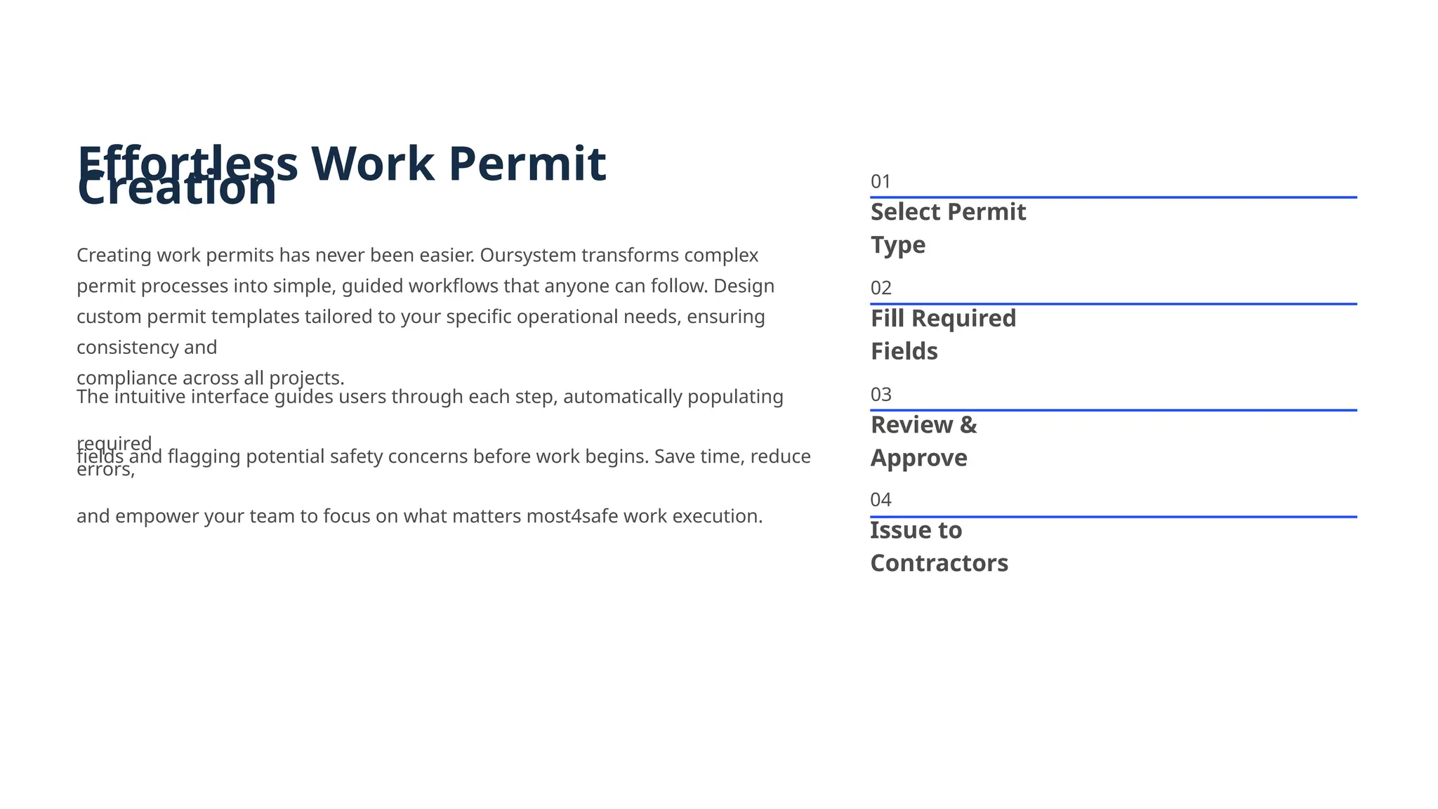 Comprehensive Work Permit System Software for Contractor Safety | PPTX