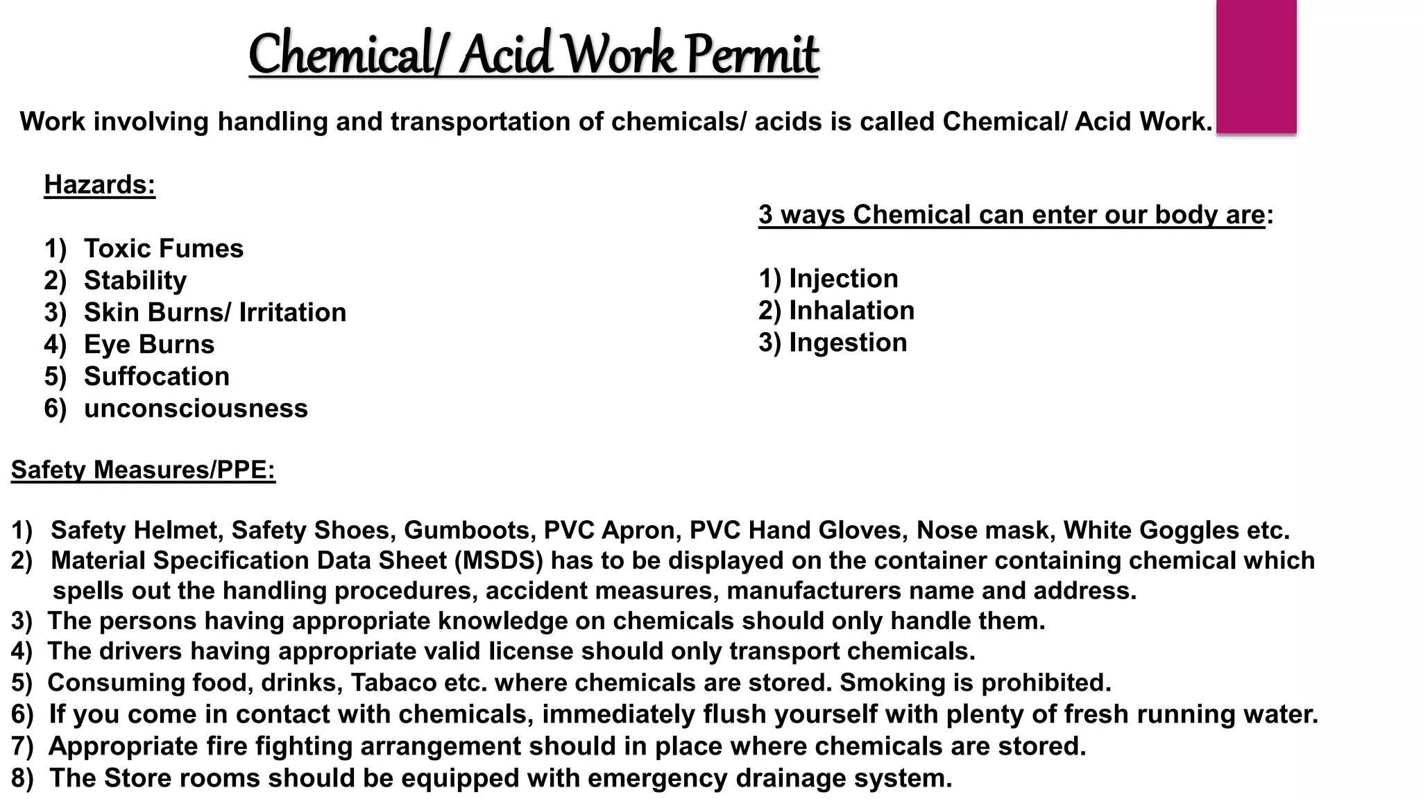 Permit to Work Training | PPTX