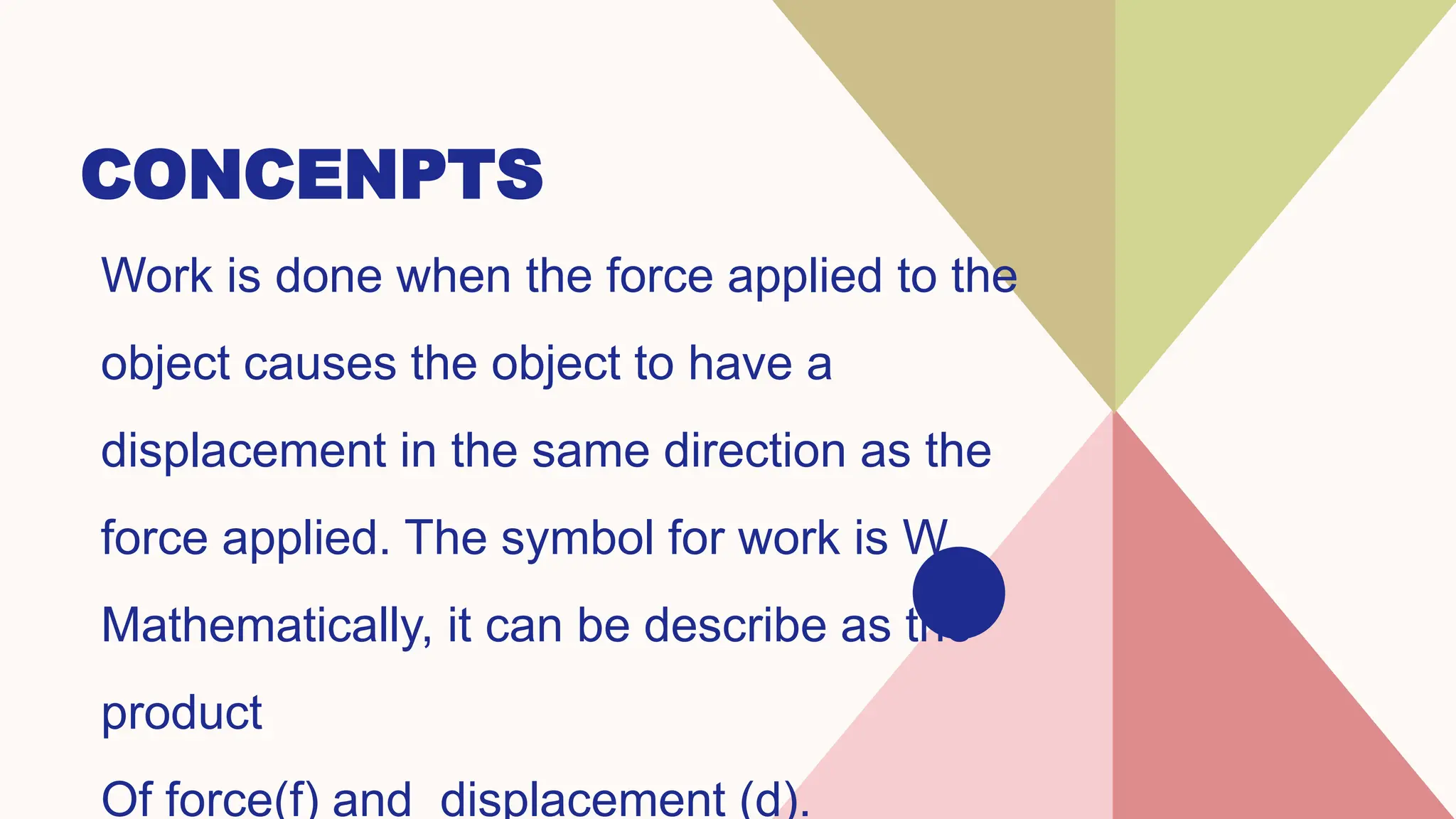 WORK (PHYSICS) GRADE 8 presentation slides | PPTX