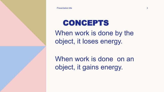 WORK (PHYSICS) GRADE 8 presentation slides | PPTX