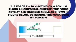 WORK (PHYSICS) GRADE 8 presentation slides | PPTX