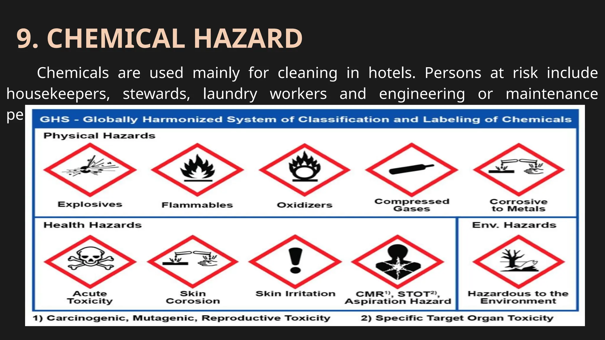 common workplace hazards in worksplace .pptx | First Aid | Injuries