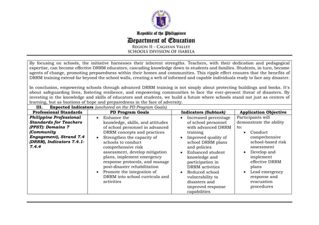 Workplace-Application-Plan-WAP-DRRM.docx | Education