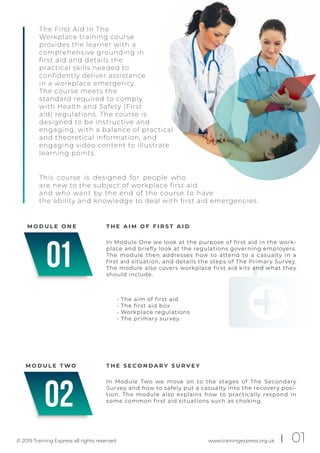 Workplace First Aid Training | PDF