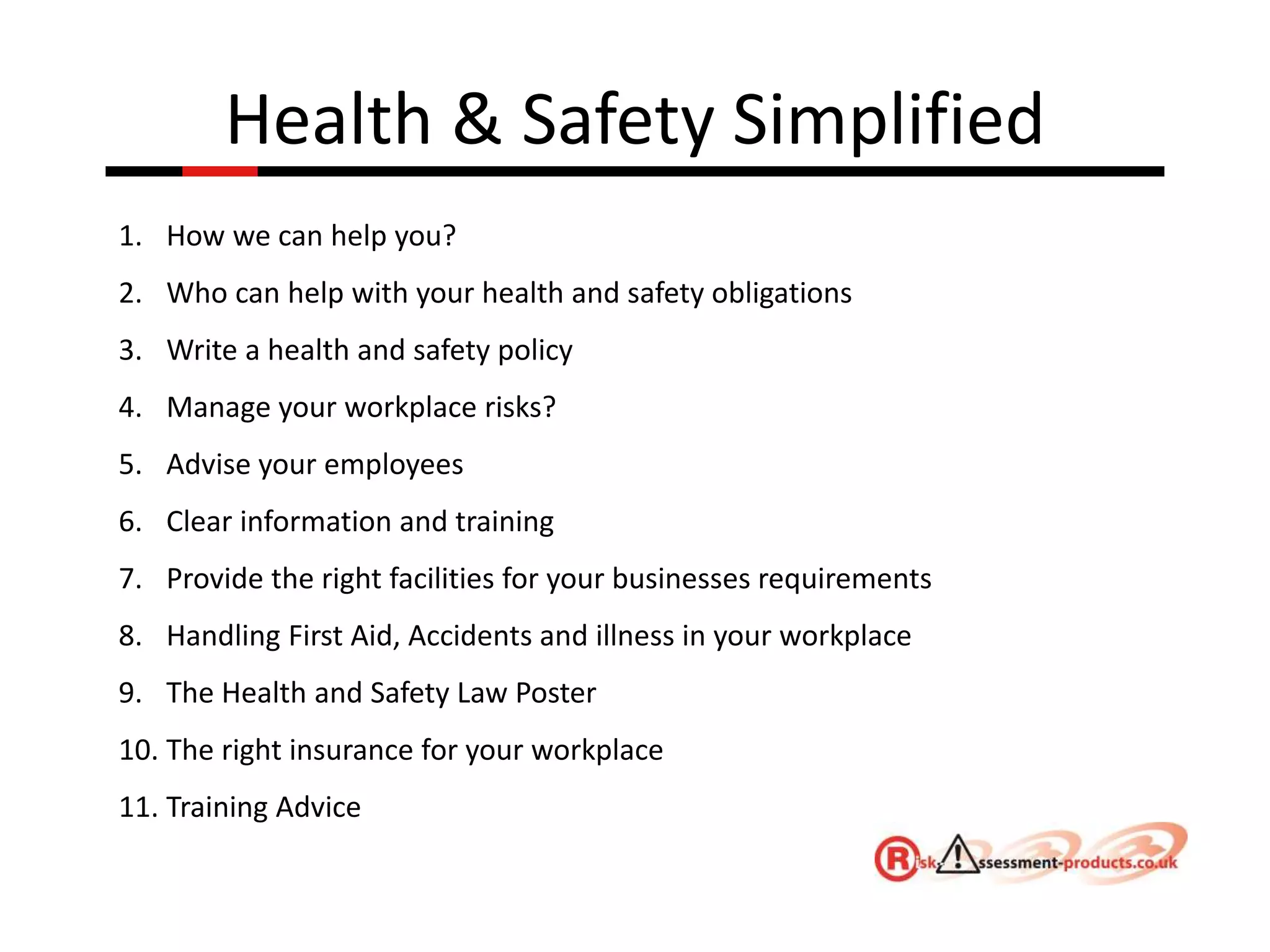 Health and Safety Made Easy Powerpoint Presentation | PPTX