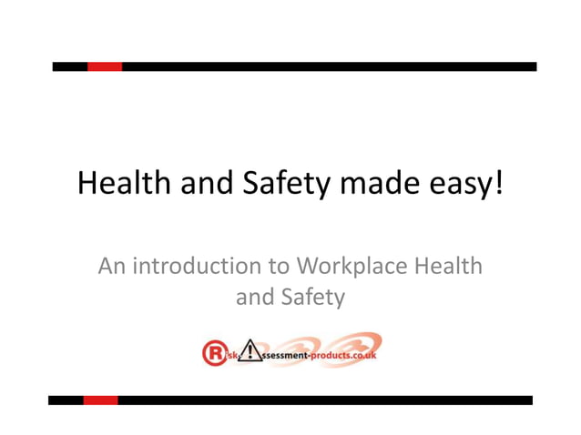 Health and Safety Made Easy Powerpoint Presentation | PPTX
