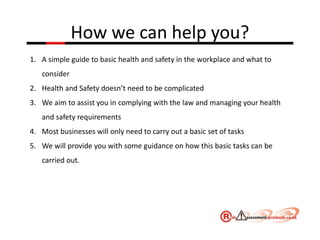 Health and Safety Made Easy Powerpoint Presentation | PPTX
