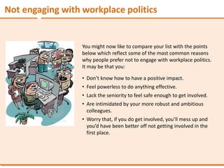 Workplace-Politics guidlens in daily activities | PDF
