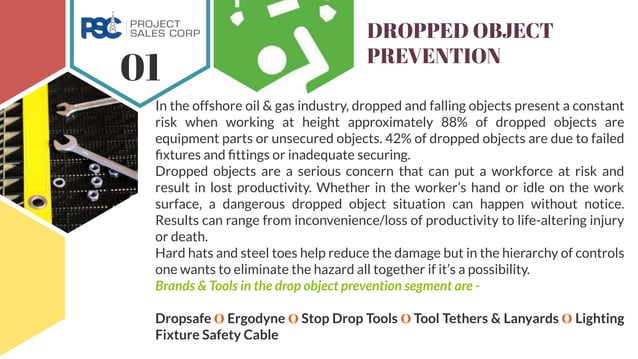 PSC Workplace Safety Guidebook - Dropped Objects Prevention | PPT