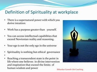 Workplace spirituality | PPTX