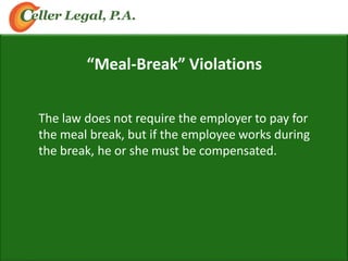 Unlawful Workplace Violations: [How Companies Break The Law] | PDF