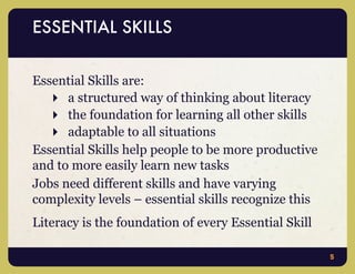 Getting to Workplace Essentials - Current Issues and Future Directions ...