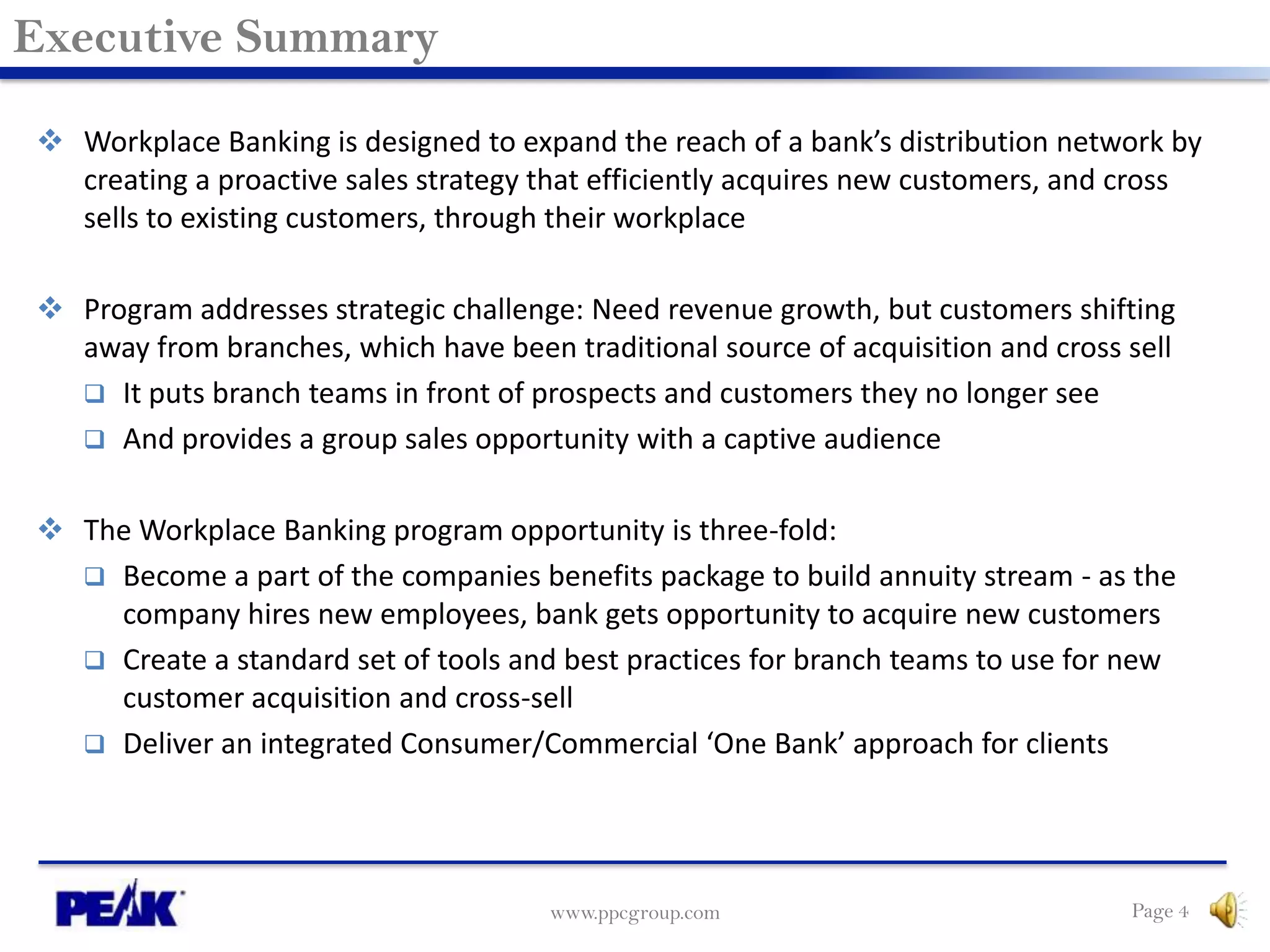 Keys to Successful Workplace Banking (Bank at Work) | PPTX