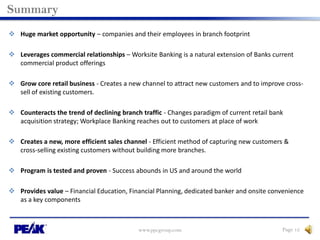 Keys to Successful Workplace Banking (Bank at Work) | PPTX