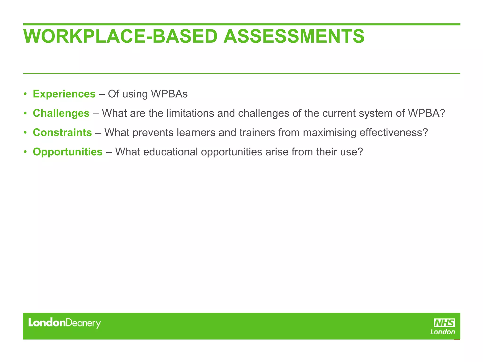 WORKPLACE BASED ASSESSMENT TOOL KIT THREE.ppt