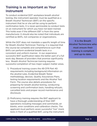 Workplace Breath Testing Equipment and Training Guide | PDF