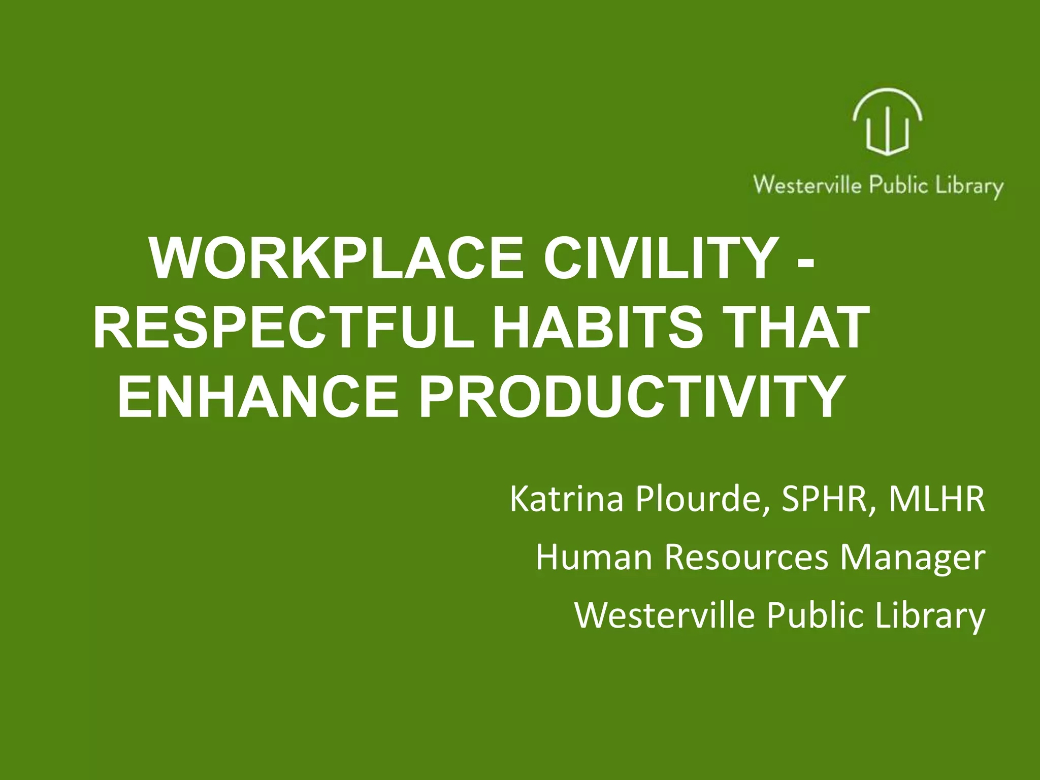 Workplace Civility | PPTX