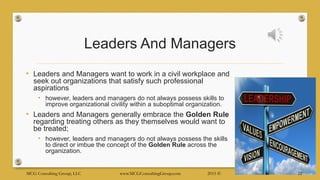 Workplace Civility Matters © | PPT