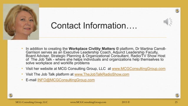 Workplace Civility Matters © | PPT