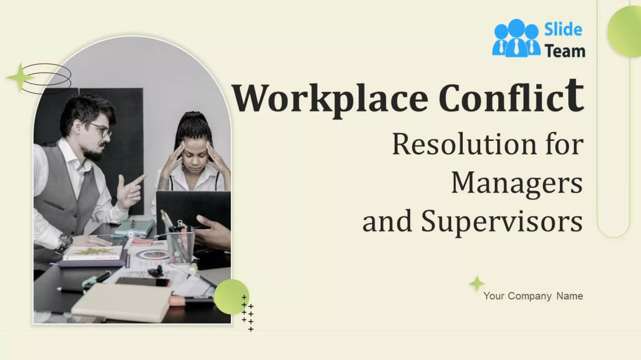 Workplace Conflict Resolution For Managers And Supervisors Powerpoint Presentation Slides | PDF ...