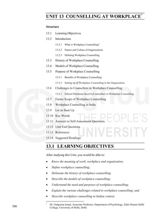Workplace counseling and its importance in HRM | PDF