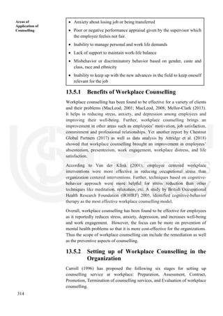 Workplace counseling and its importance in HRM | PDF