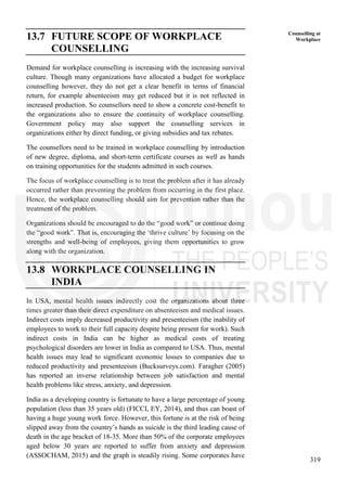 Workplace counseling and its importance in HRM | PDF