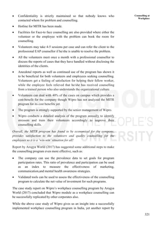 Workplace counseling and its importance in HRM | PDF