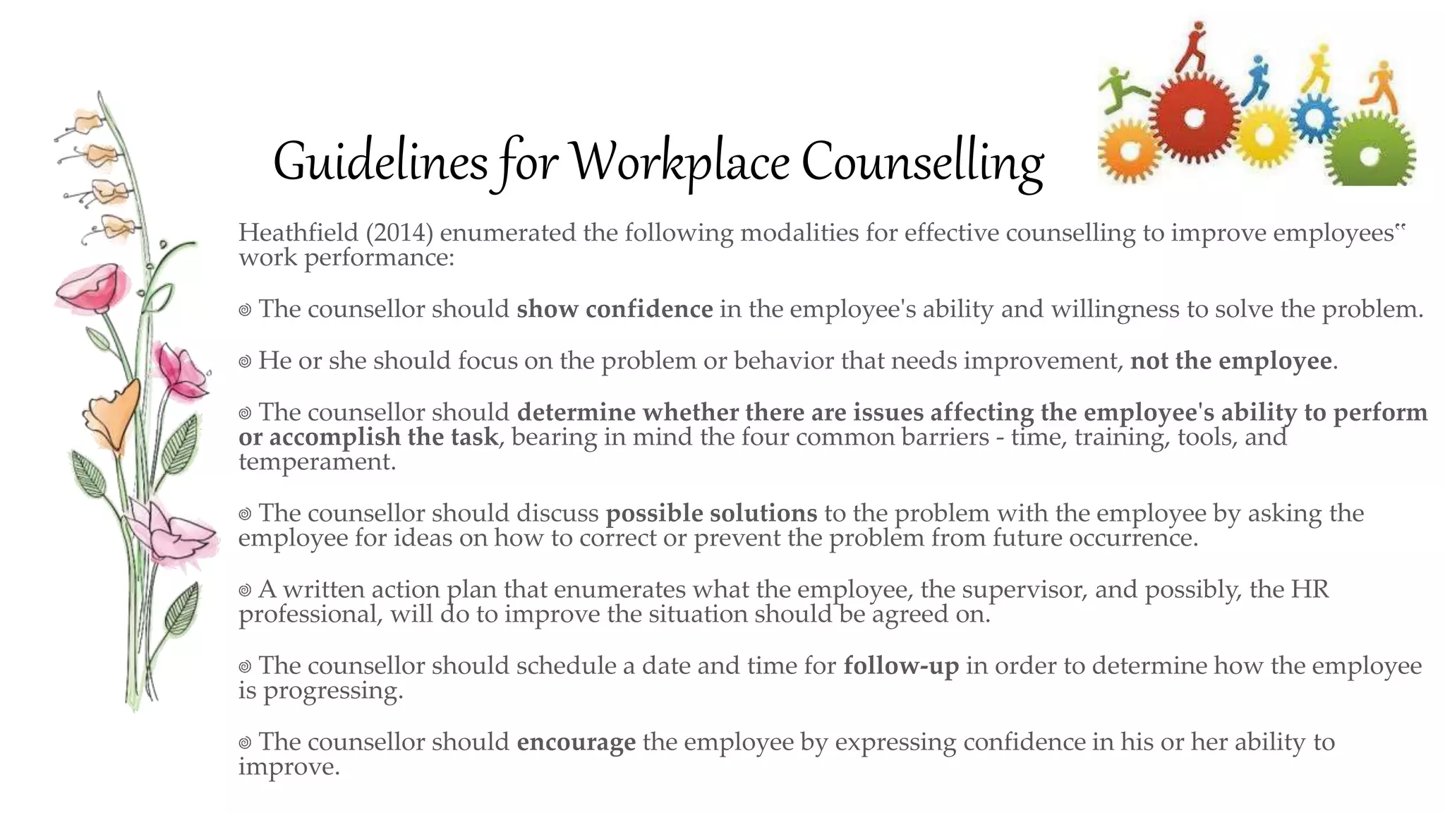 Workplace counselling | PPTX